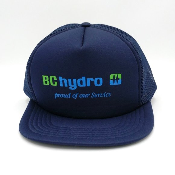 Vintage | Accessories | Vintage Bc Hydro Snapback Trucker Mesh Hat Cap ...